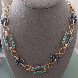 Banana Republic | Jewelry | Banana Republic Modcontemporary Gold Blue ...